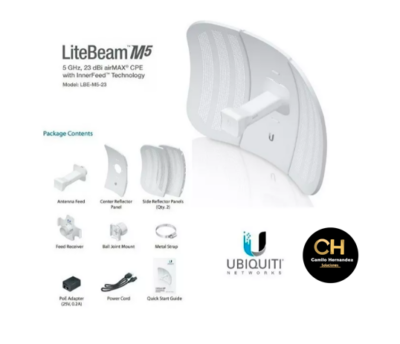 Antena Ubiquiti Lite Beam M5 Lbe 23dbi | Camilo Hernández Soluciones